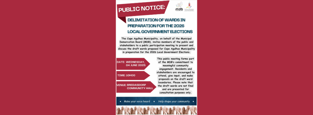 DELIMITATION OF WARDS IN PREPARATION FOR THE 2026 LOCAL GOVERNMENT ...